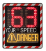 Radar Speed Signs - "Your Speed Is" Sign