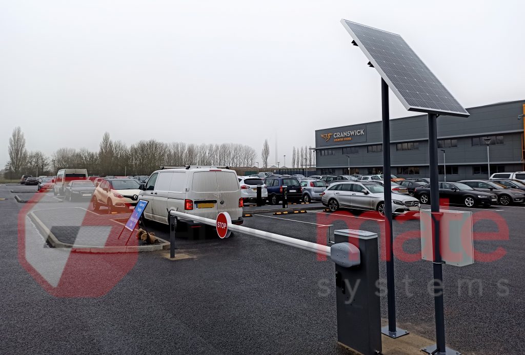Solar Powered Barrier Install, Yaxley - Auto Mate Systems Ltd.