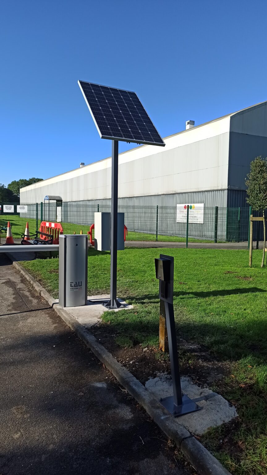Solar Powered Barrier Install – Lancashire - Auto Mate Systems Ltd.