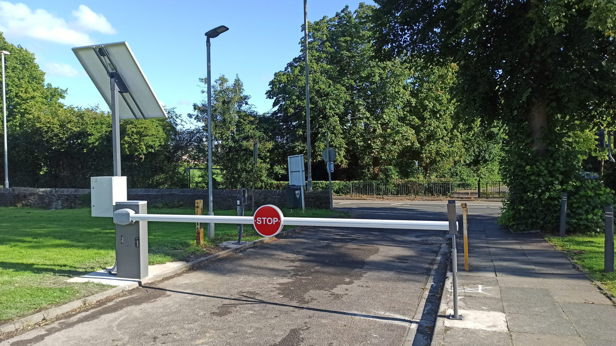 Solar Powered Barrier Install - Lancashire - Auto Mate Systems Ltd.
